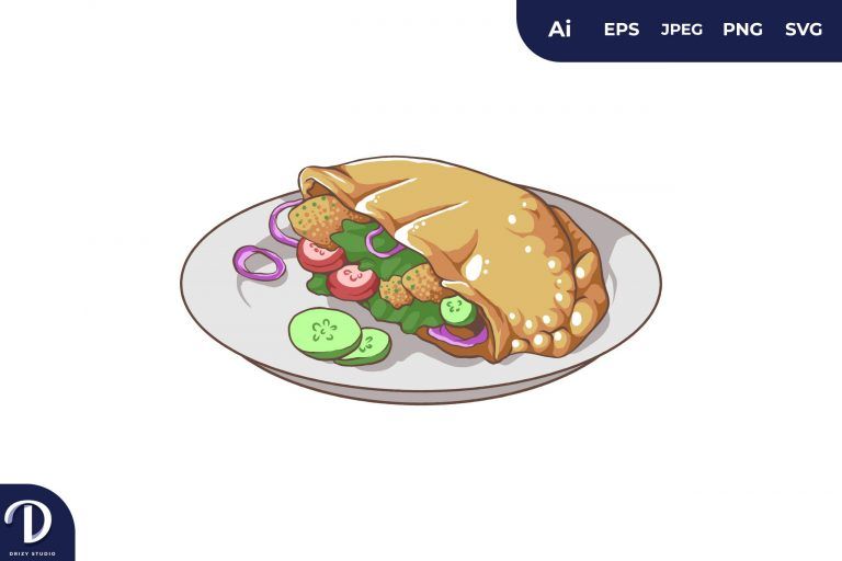 Middle East Food Illustration - Drizy Studio