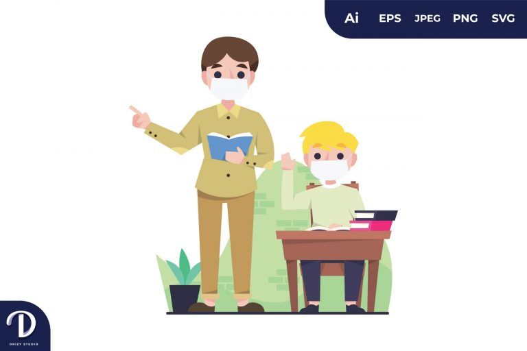 New Normal Classroom Situation - Drizy Studio