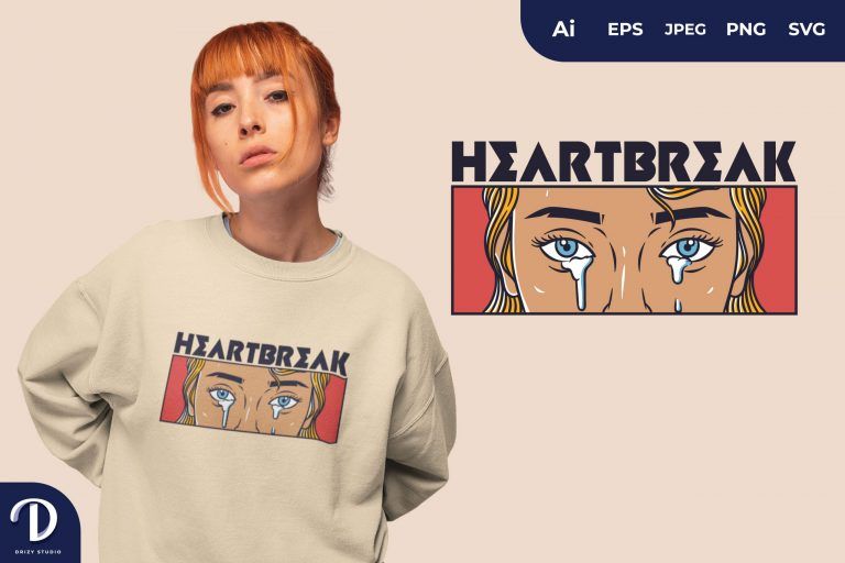 Heartbreak for T-Shirt Design - Drizy Studio