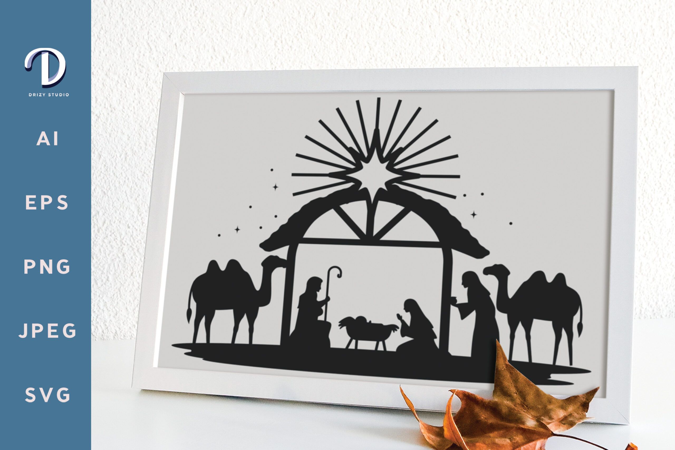 Nativity Scene Svg Nativity Scene SVG File SVG Cut Files.com