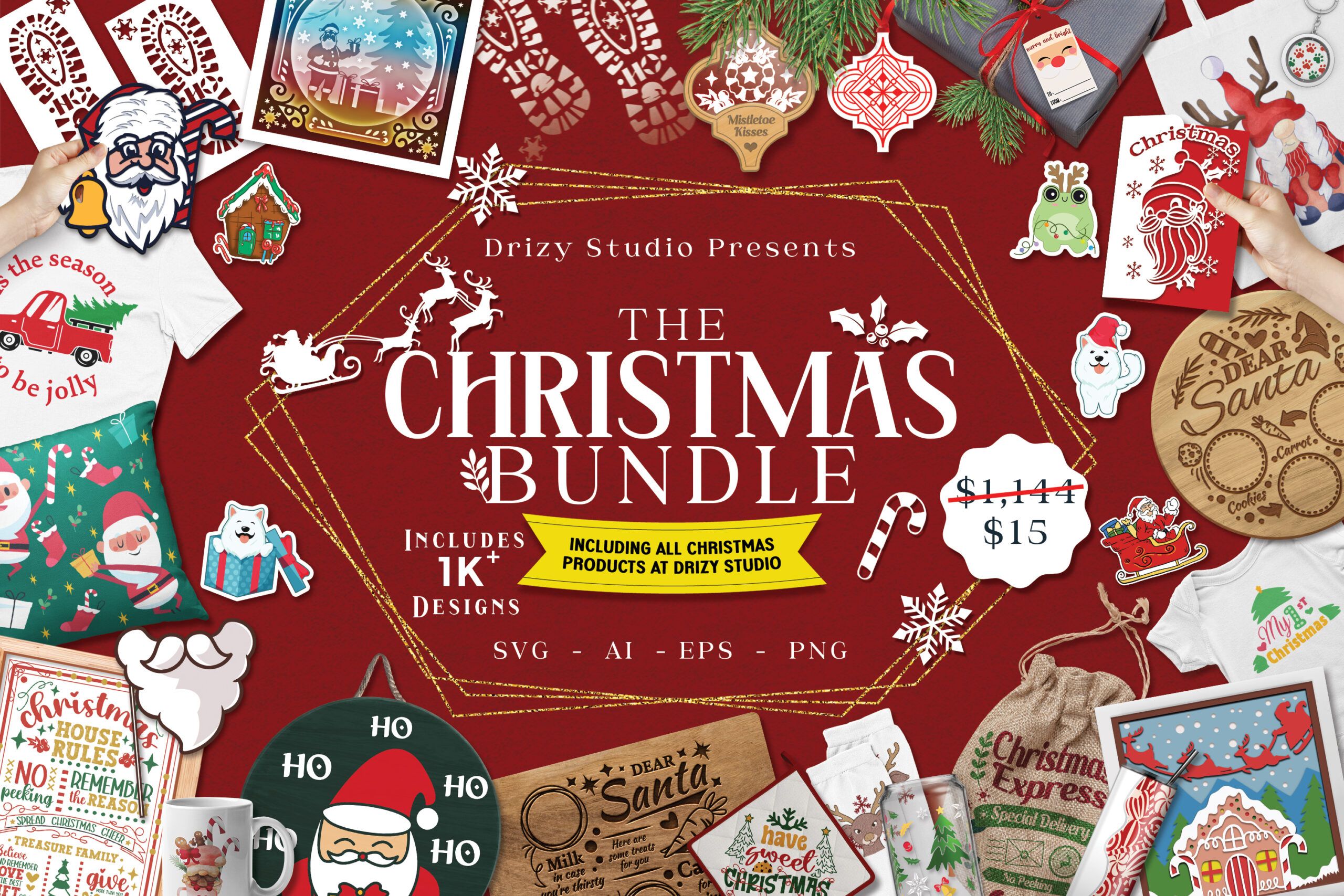 DRIZY STUDIO 2022 CHRISTMAS CRAFT BUNDLE - Drizy Studio