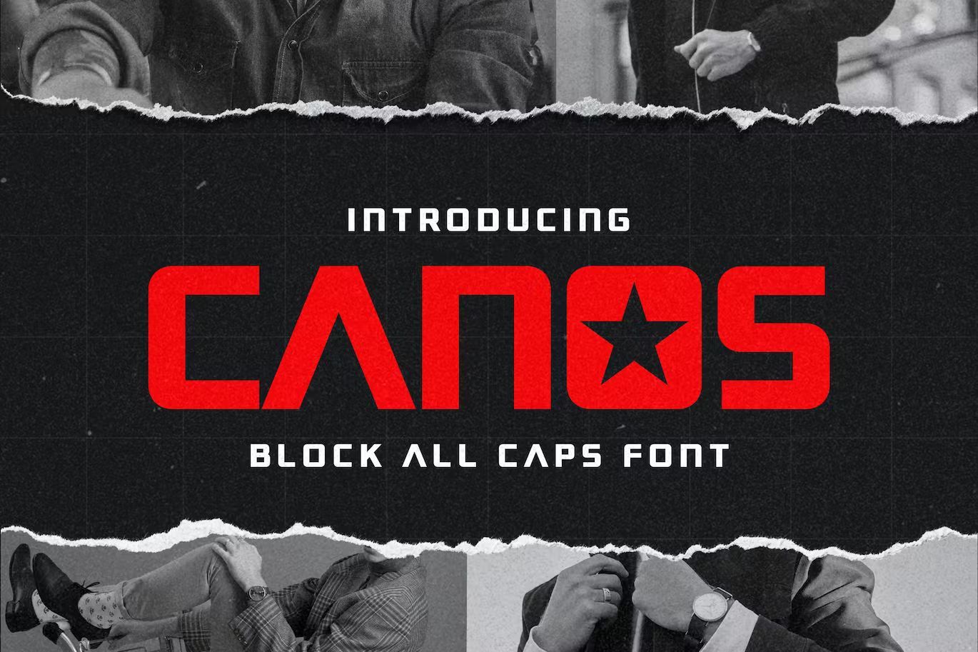 Canos - Modern Block Font - Drizy Studio